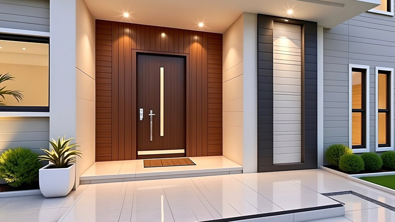 Top 100 Modern Front Wall Design Ideas 2024 | Best Outdoor wall Tiles ...