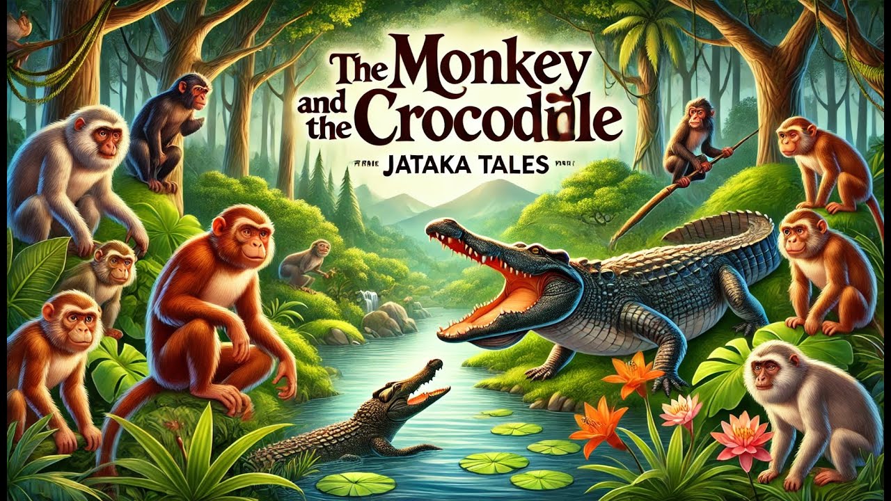 The Monkey and the Crocodile | Jataka Tales | Episode 2 #bedtimestories ...