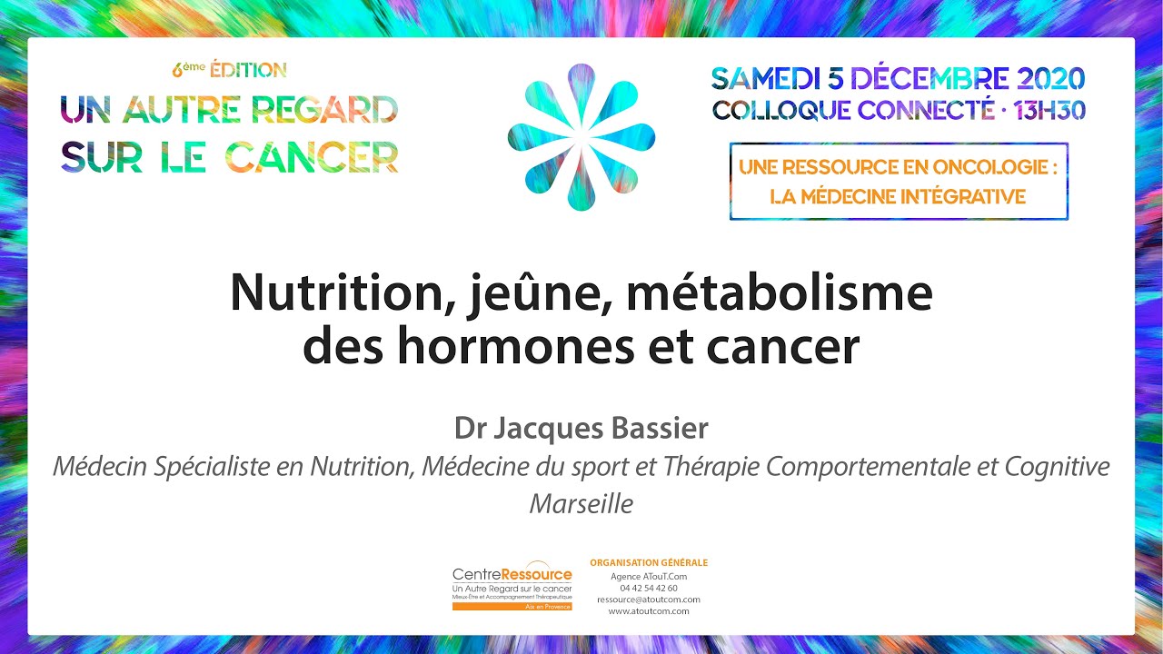 3 Nutrition Jeunes et cancer dr Jacques Bassier - YouTube