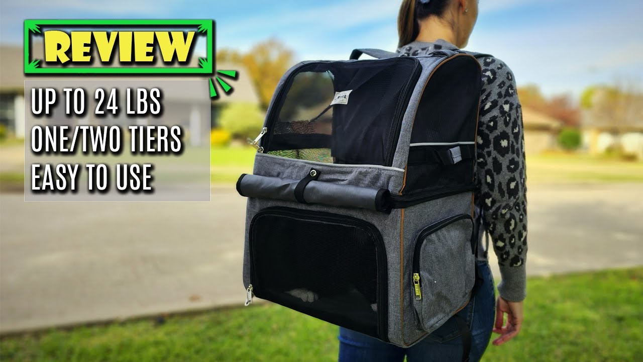 For the Cat People: Lekebobor Double Cat Backpack Carrier for 2 Cats ...