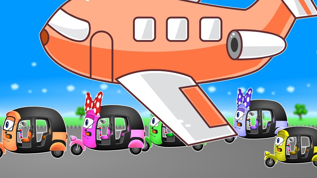 Mega Autos Family VS AIRPLANES | Finger Family Song and More Adventures ...