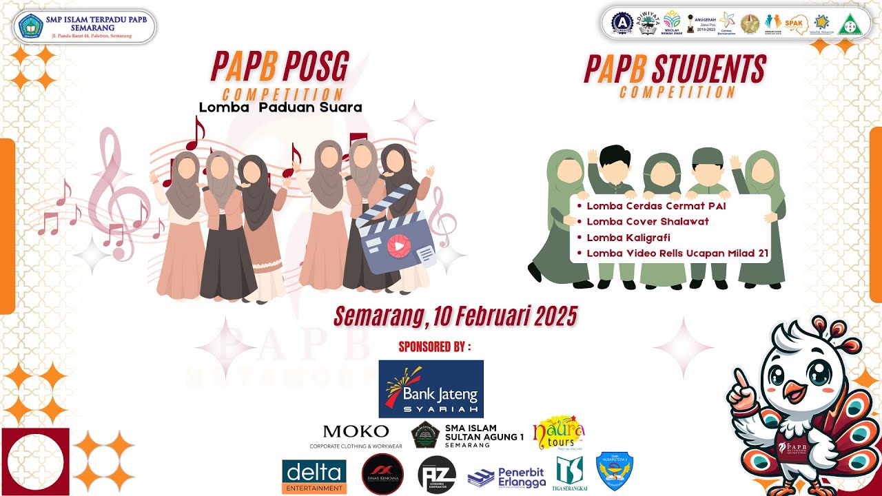 POSG PAPB & STUDENT PAPB COMPETITION ~ RANGKAIAN MILAD KE 21 SMP IT ...