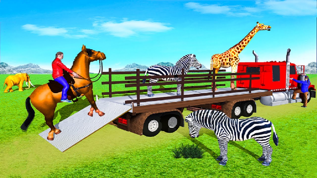 Animal Transport Games | Wild Animal Games | Zoo Animal Game | Farm ...