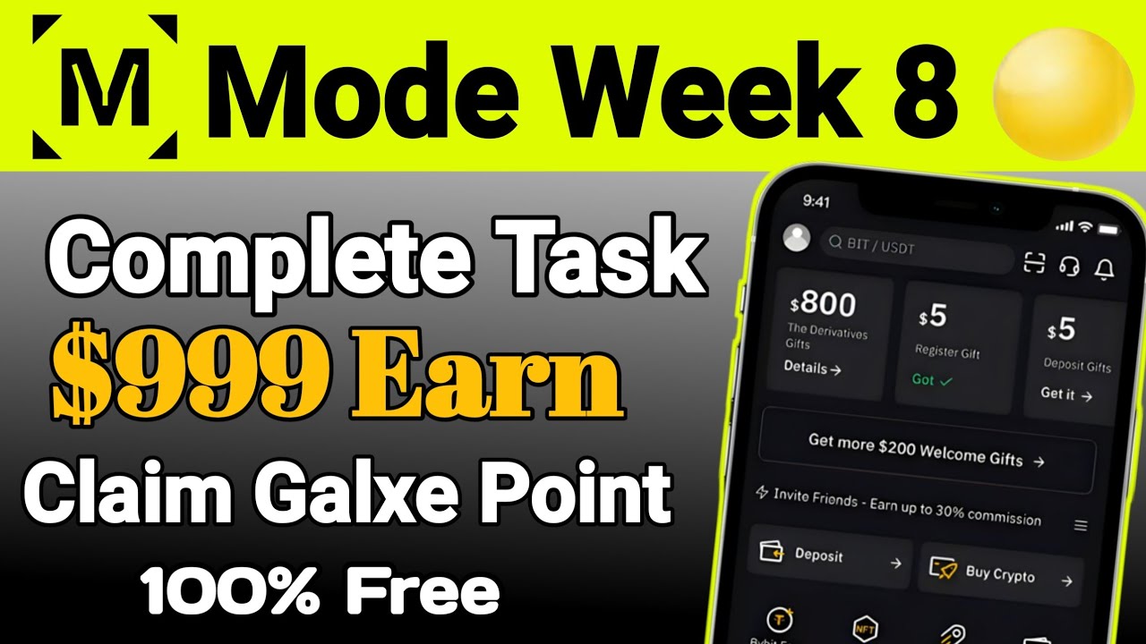 $999 Mode Week 8.🟡 First Dawn -Galxe Today New Crypto Airdrop | Free ...