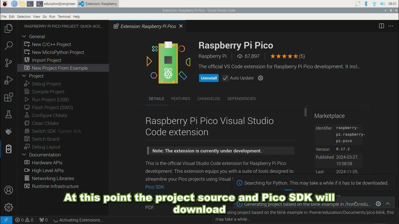 Setting up Visual Studio Code for Pico Development - YouTube