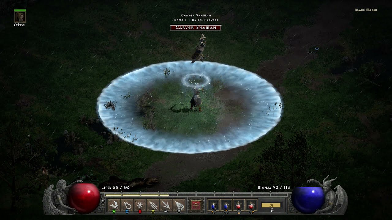 Diablo 2 Resurrected Sorceress Unlock Ice Blast Get to Black Marsh ...