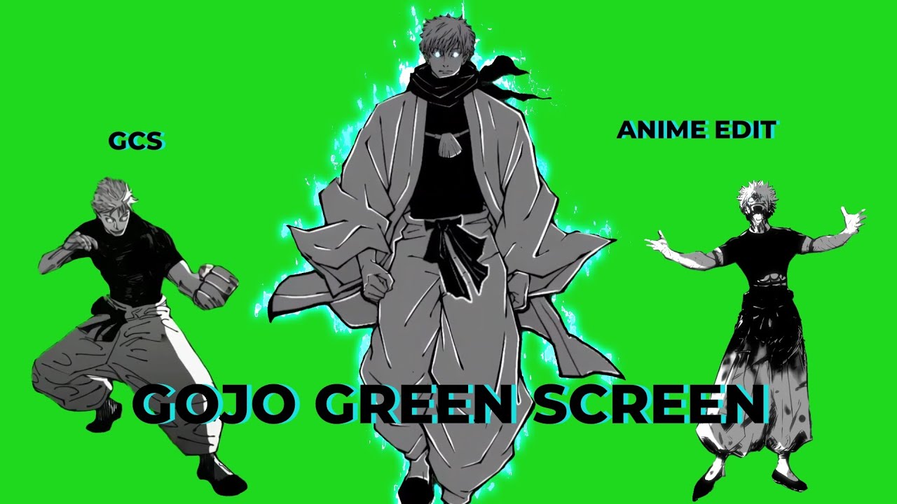 Satoru Gojo Green Screen [ Anime Edit ] GCS - YouTube