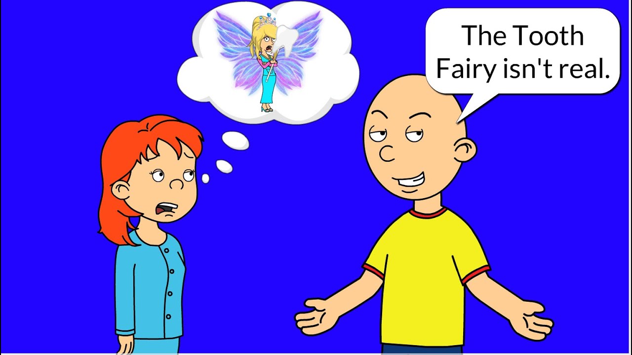 Caillou Tells Rosie The Tooth Fairy Isn't Coming/Grounded - YouTube