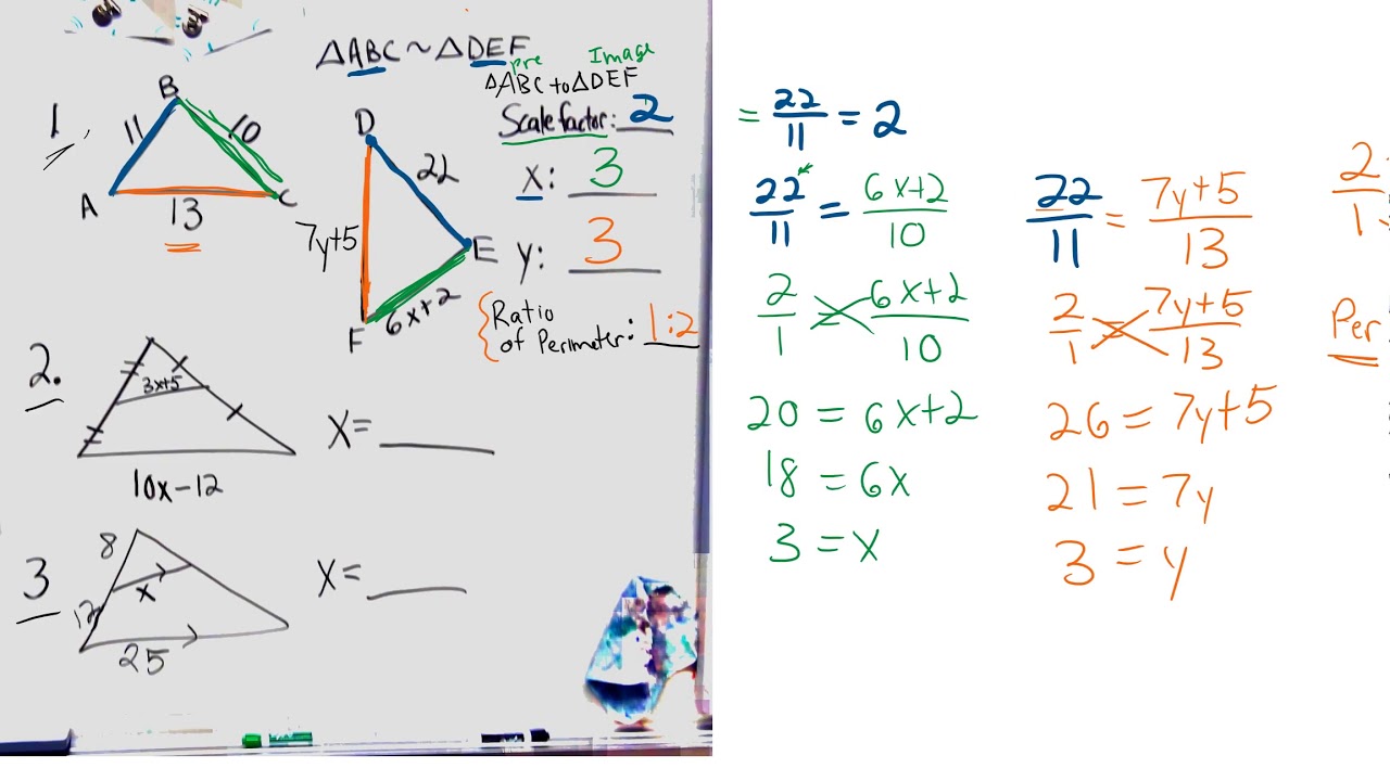 Review Similarity And Dilations S19 - YouTube
