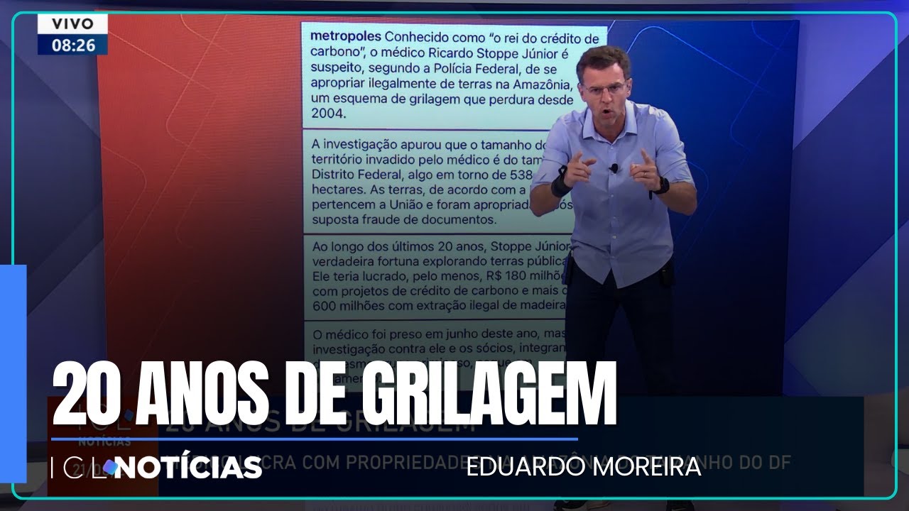 20 anos de grilagem: Médico lucra com propriedades na Amazônia do tamanho do DF - YouTube