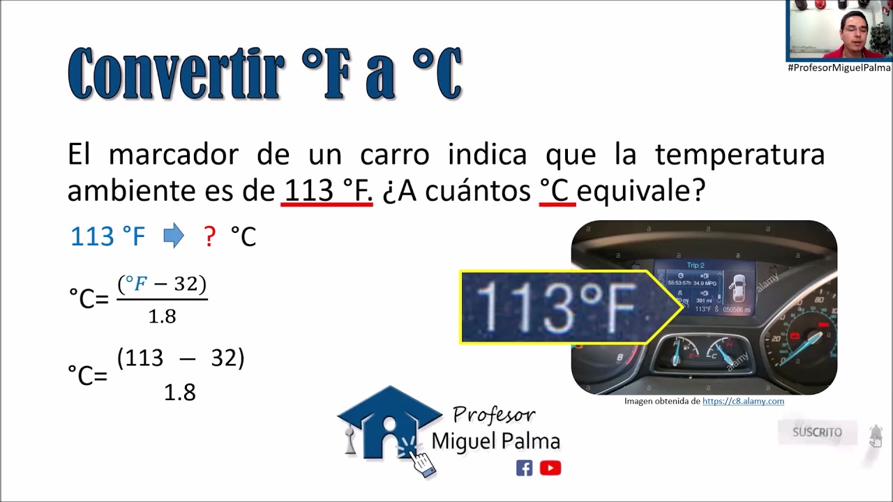 Convertir °F a °C - YouTube