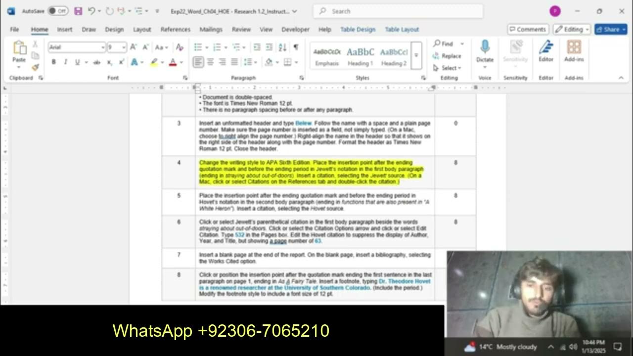 Exp22_Word_Ch04_HOE - Research 1.2 | Exp22 Word Ch04 HOE Research 1 2 - YouTube