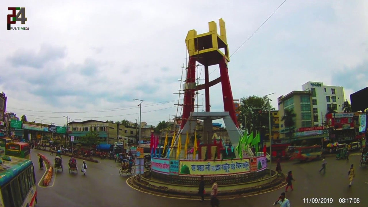 Street view narayangonj city (2no rail gate to chasara) - YouTube