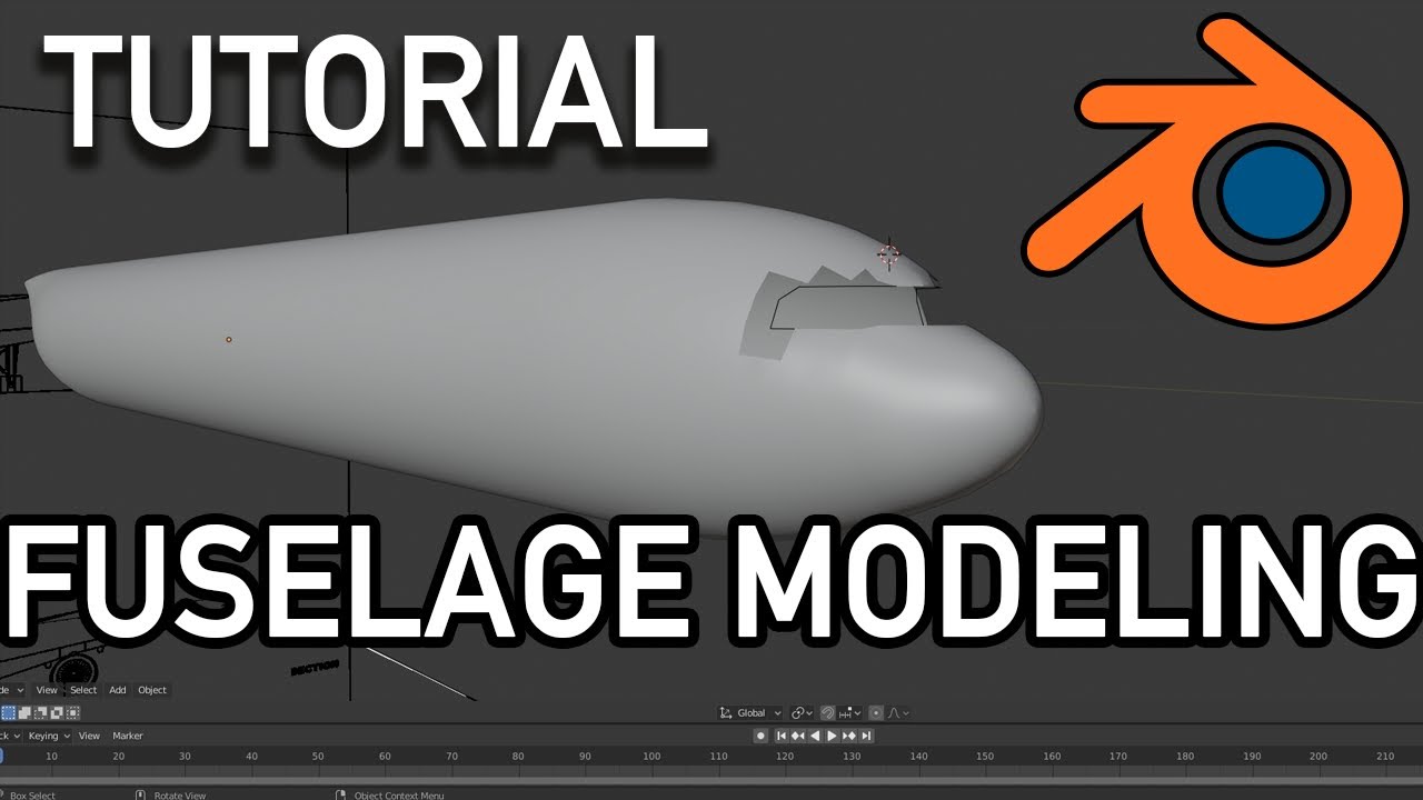 Easy Way to Model a Fuselage in Blender 2.8 - YouTube