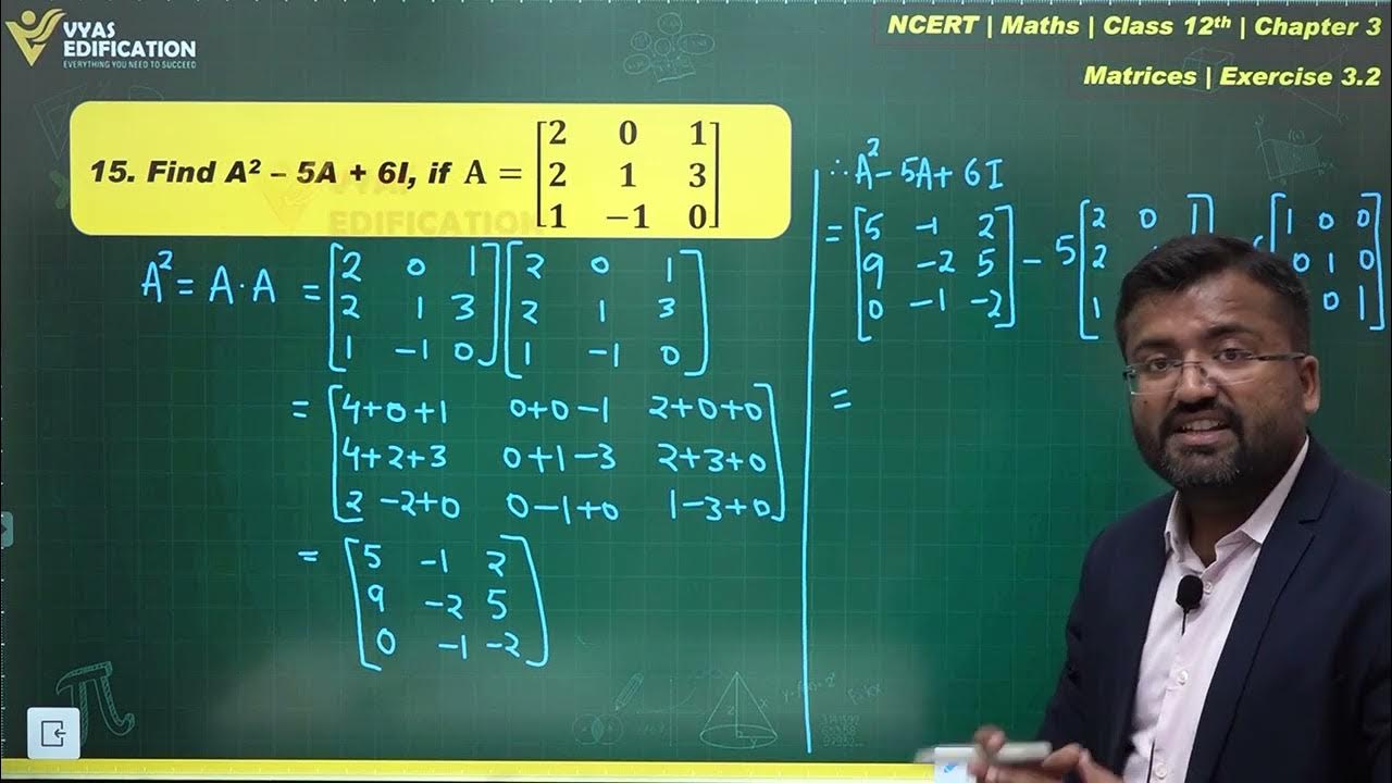 NCERT 12th Maths Chapter 3 Exercise 3 2 Q 15 Matrices YouTube ncert-12th-maths-chapter-3-exercise-3-2-q-15-matrices-youtube
