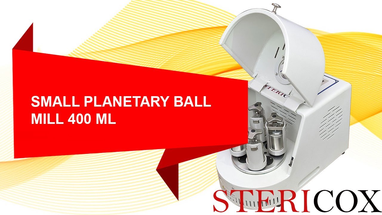 Small Planetary Ball Mill 50 ml x 4 nos. - YouTube