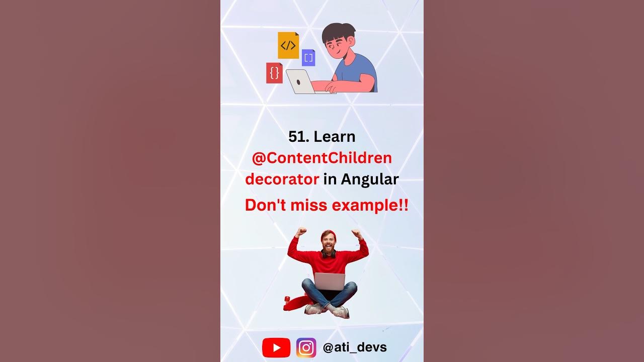What is @ContentChildren decorator in Angular? #shorts #angular #interview - YouTube