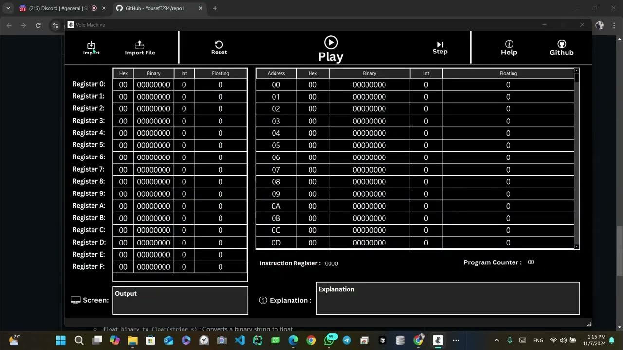 Vole Machine → CS213: Programming II Assignment 1 - YouTube