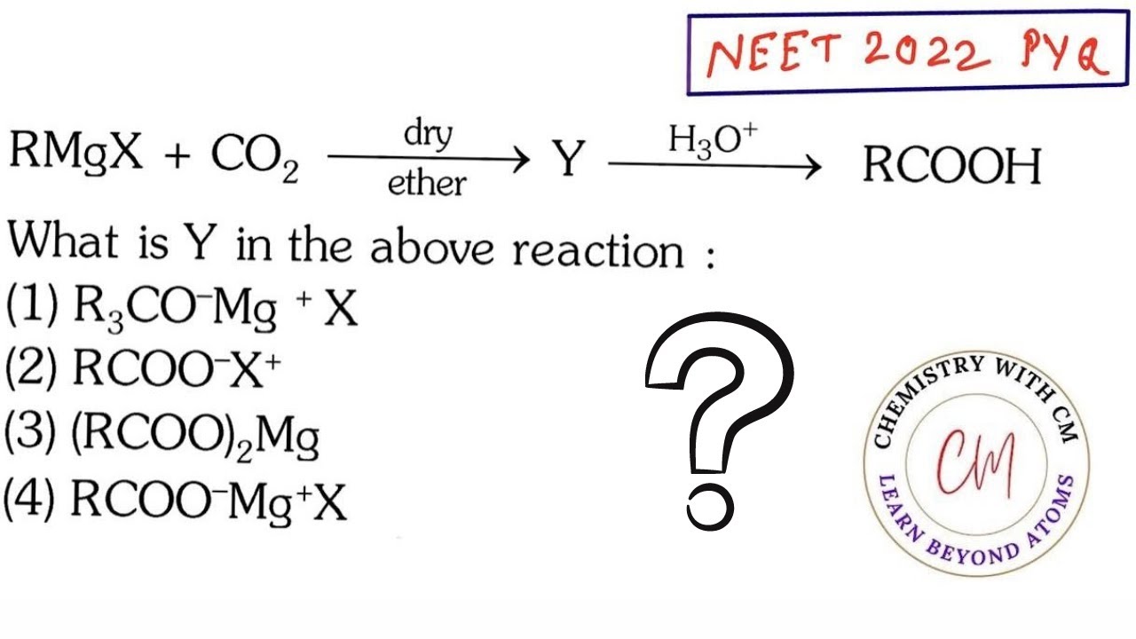 grignard reagent + CO2 = craboxylicacid |neet2022 pyq1 - YouTube