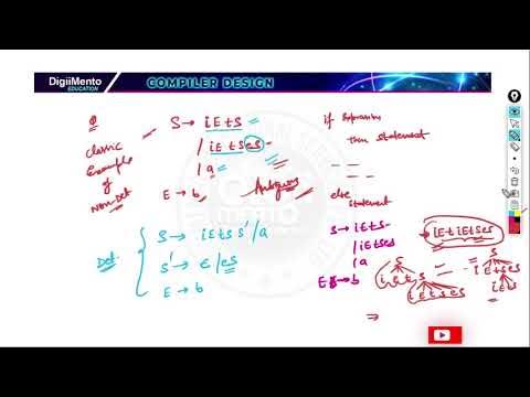 Compiler Design | Tokens, lexical Analyzer & Grammar | Part 13 | Left Factoring Elimination ...