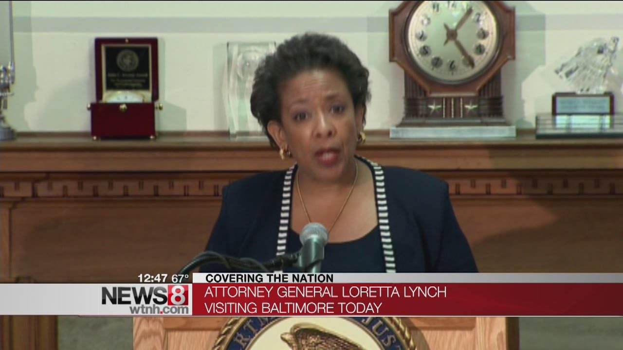 Attorney General Lynch to visit Baltimore after police death - YouTube