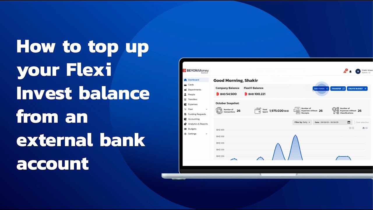 How to top up your Flexi Invest balance from an external bank account ...