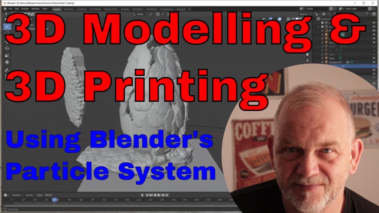 3D Modelling and 3D Printing Using Blender's Particle System - YouTube
