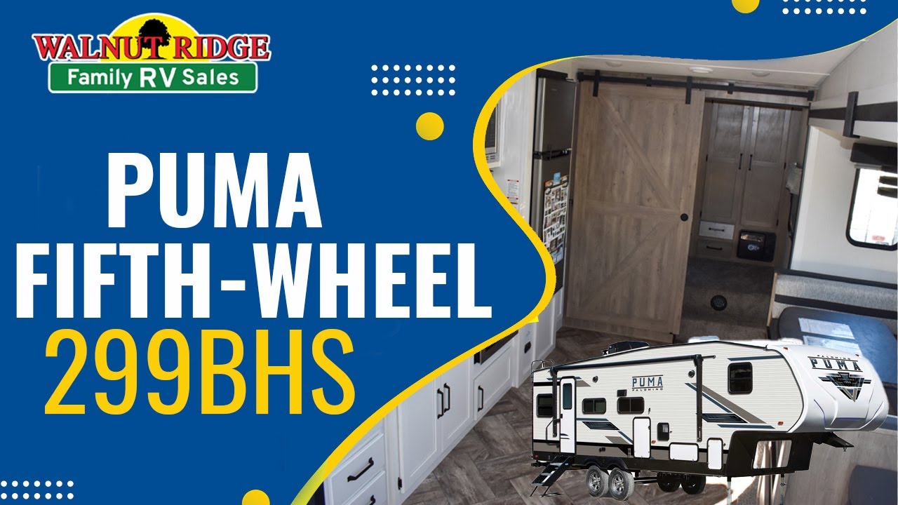 2023 Puma 299BHS Fifth Wheel - The perfect big family camper - YouTube
