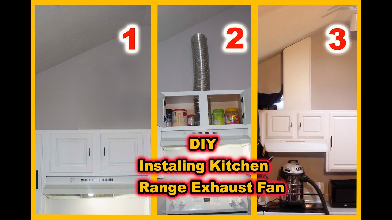 How to install kitchen Exhaust fan - YouTube