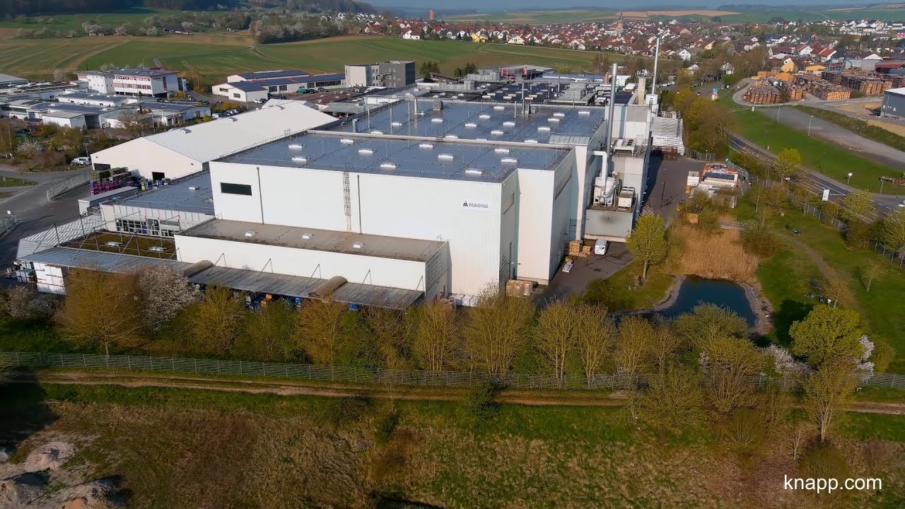 KNAPP – Innovative storage solution with AGVs for Magna - YouTube