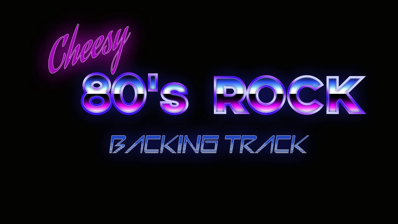 Cheesy 80's Rock Backing Track | E minor 160 BPM - YouTube