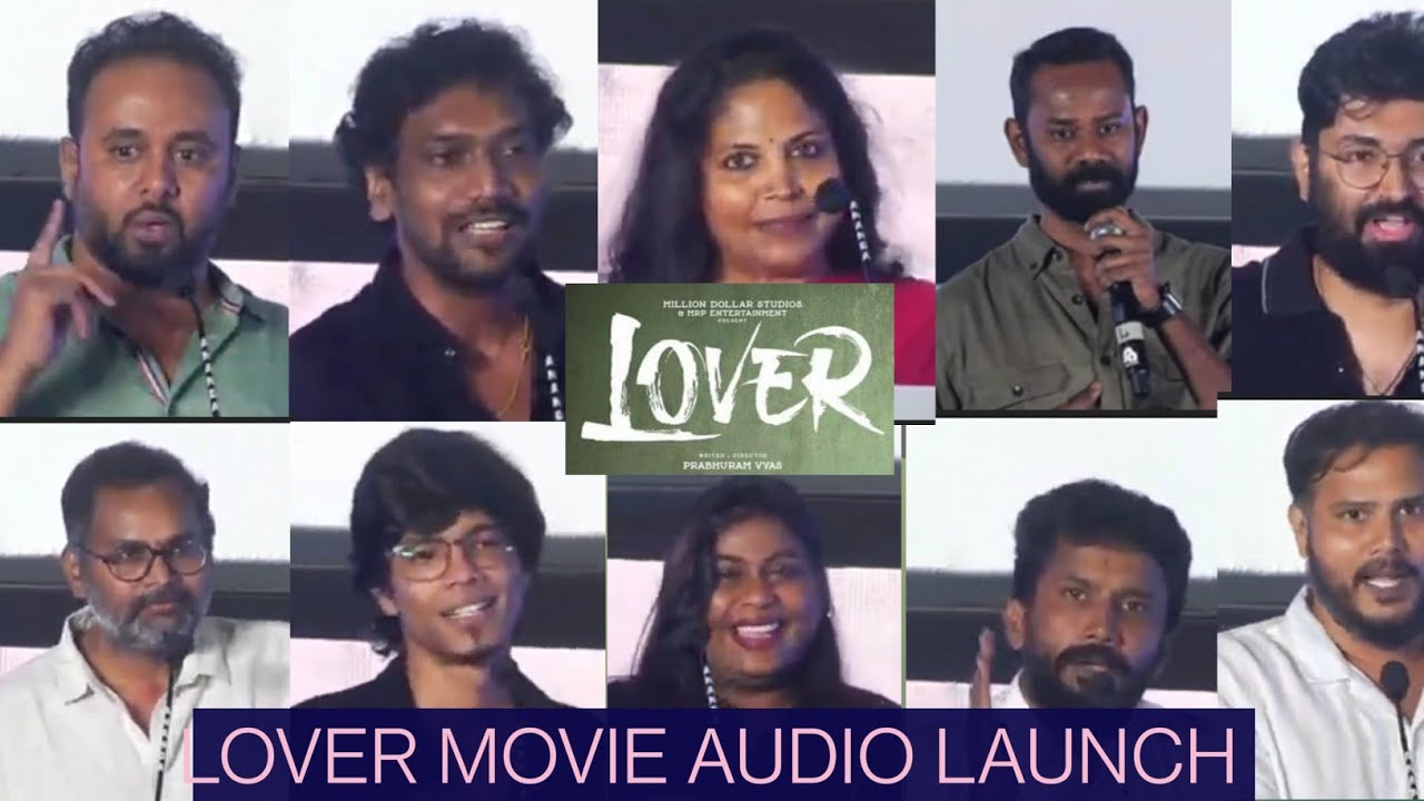 LOVER Movie Cast & Crew Speech At LOVER Movie Audio Launch.🌷 - YouTube