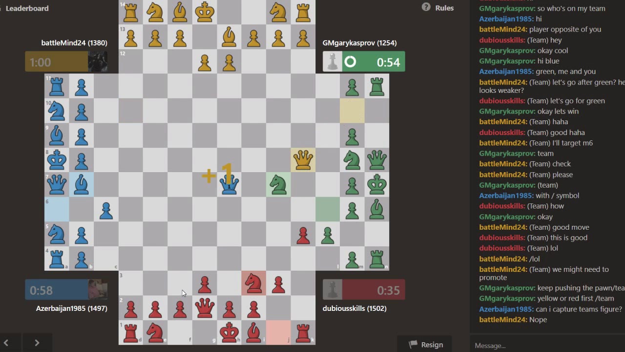 4 PLAYER CHESS (TEAMS???) 1500+ - YouTube