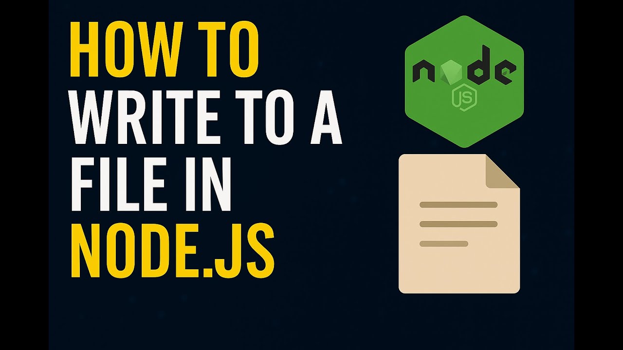 Node.js Tutorial: Writing to Files the Easy Way #nodejs #technology #tech #codingshorts - YouTube