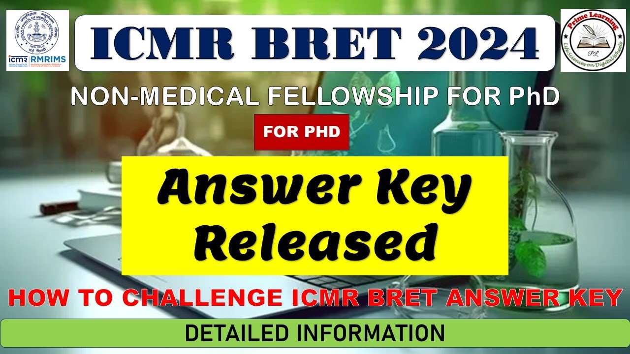 ICMR BRET 2024 Answer Key Challenge Notification is Out 📢 ...