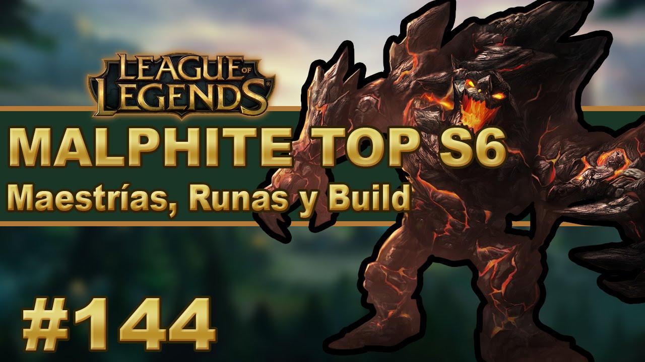 👍 MALPHITE TOP (GUÍA) | Maestrias, Runas y Objetos/Build | Vídeo ...