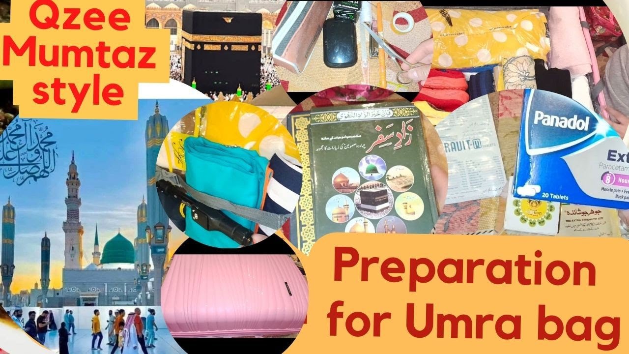 Umra bag Preparations |Important things |Essentials for Umra - YouTube