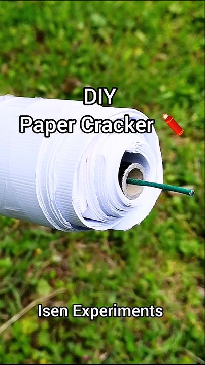 DIY Paper Cracker #experiment #firecrackers #fireworks #crackers #lifehack - YouTube