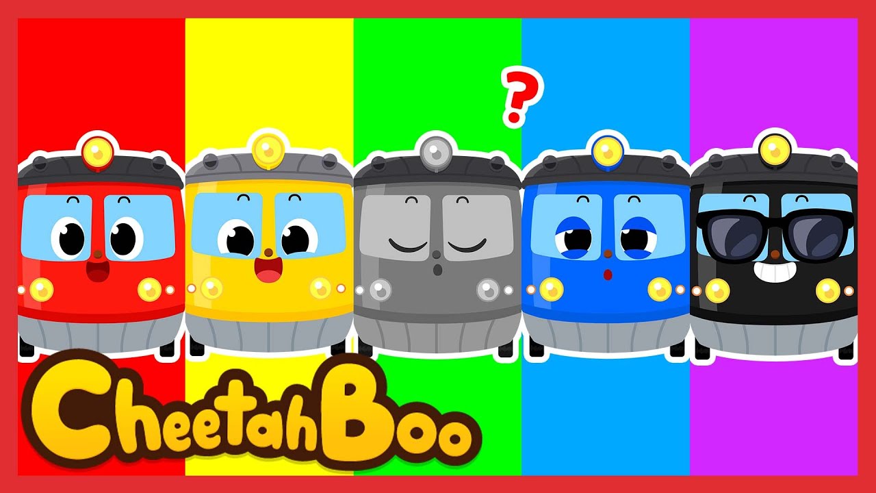 🌈Rainbow Color Trains | Vehicles | Dinosaurs | New Kids Songs | Nursery ...