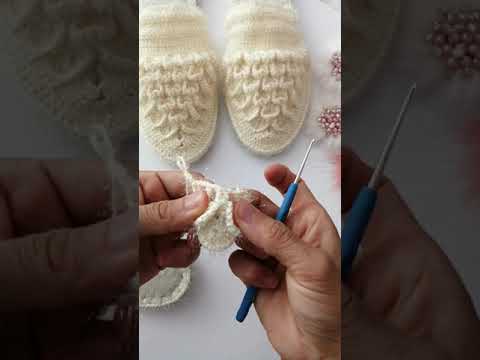 Krokodil terlik yapımı part 1