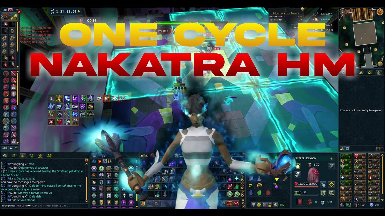 1 Cycle HM Nakatra with Necro | Runescape 3 - YouTube