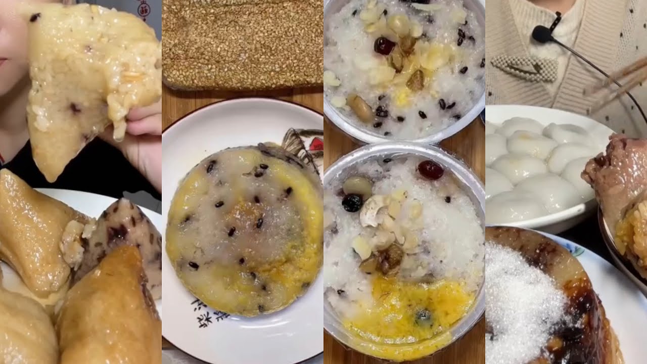 Mukbang ~ sticky rice #175 - YouTube