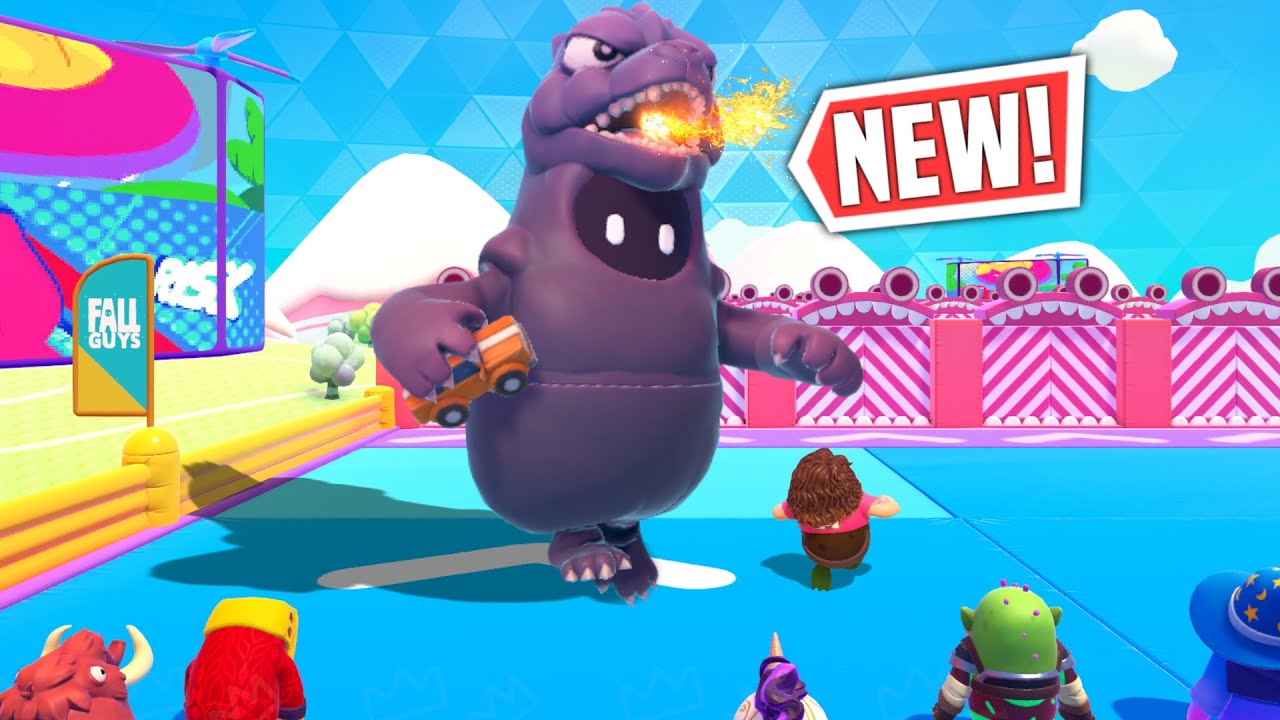 *NEW* GODZILLA IS AMAZING!! - Fall Guys WTF Moments #27 (Season 2 ...