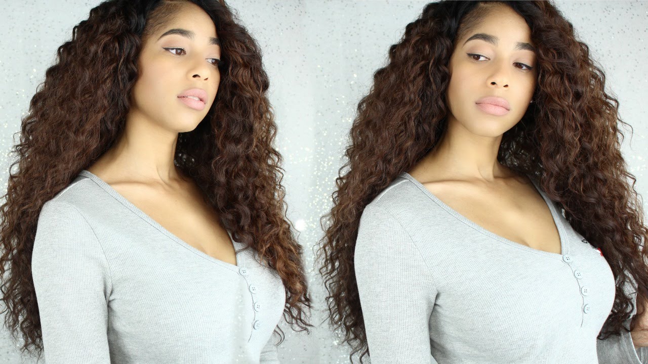 "Kitron" Freetress Equal Deep L- Part Wig Review - YouTube