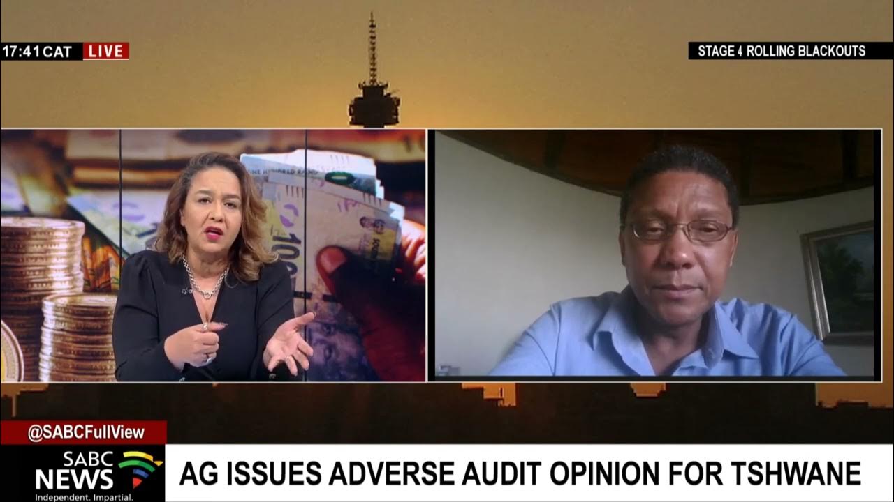 Tshwane Mayor Randall Williams responds to AG's adverse audit opinion for the City - YouTube
