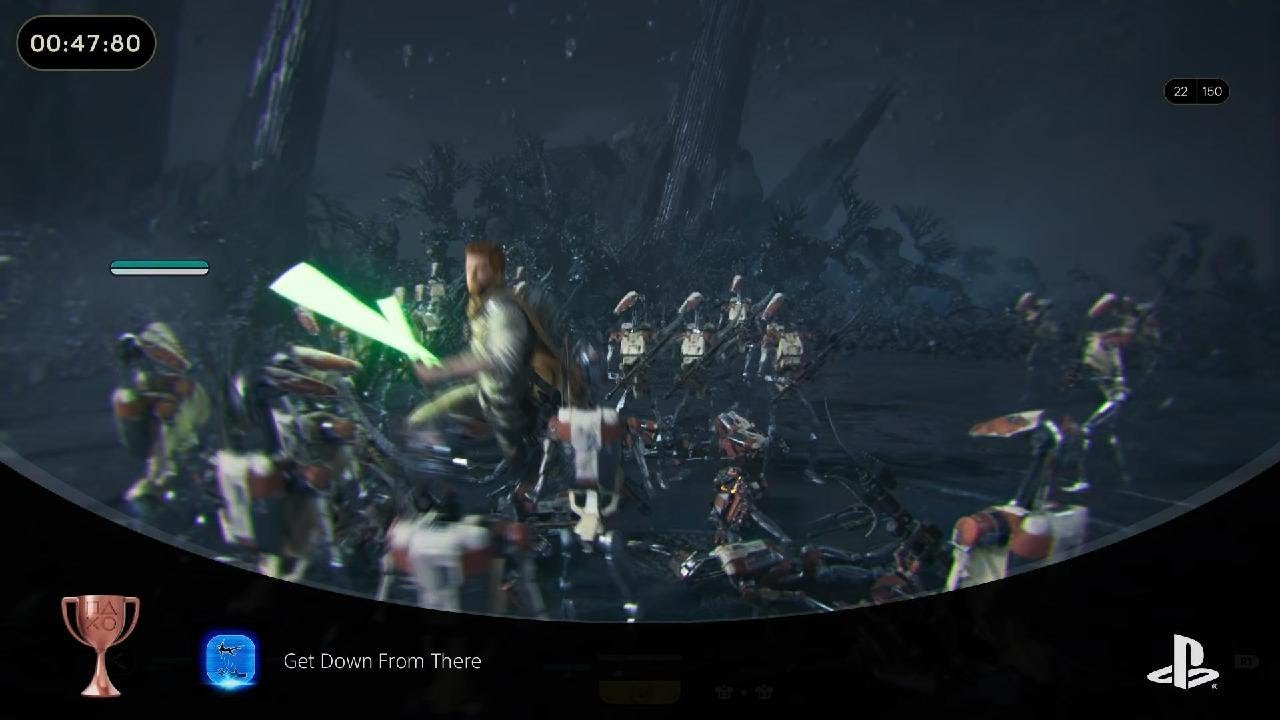 STAR WARS Jedi: Survivor Get Down From There Trophy - YouTube