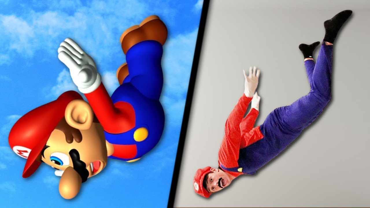 Super Mario Stunts In Real Life Challenge - YouTube