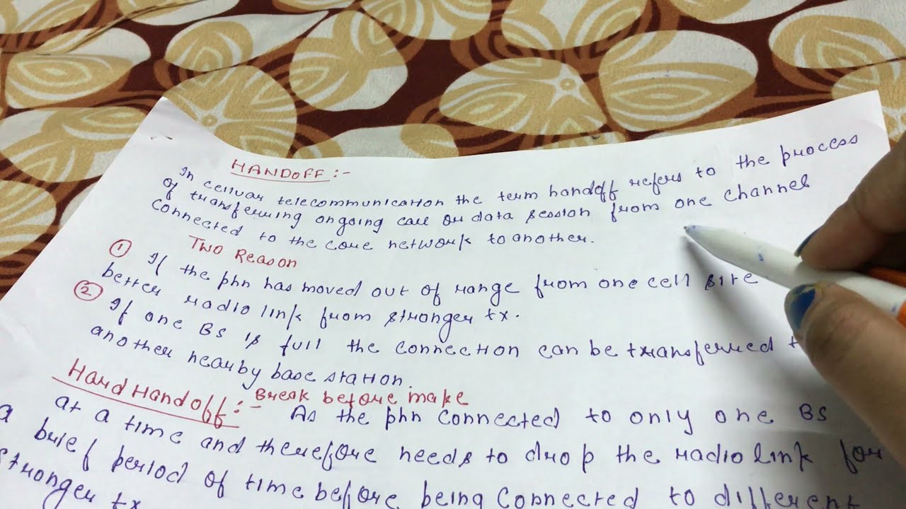 Handoff in mobile communications Hard hand off and soft handoff - YouTube