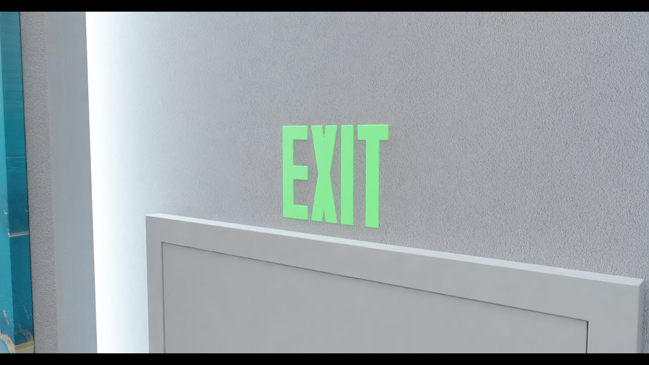 Conceal X Series Exit Sign By Concealite - YouTube