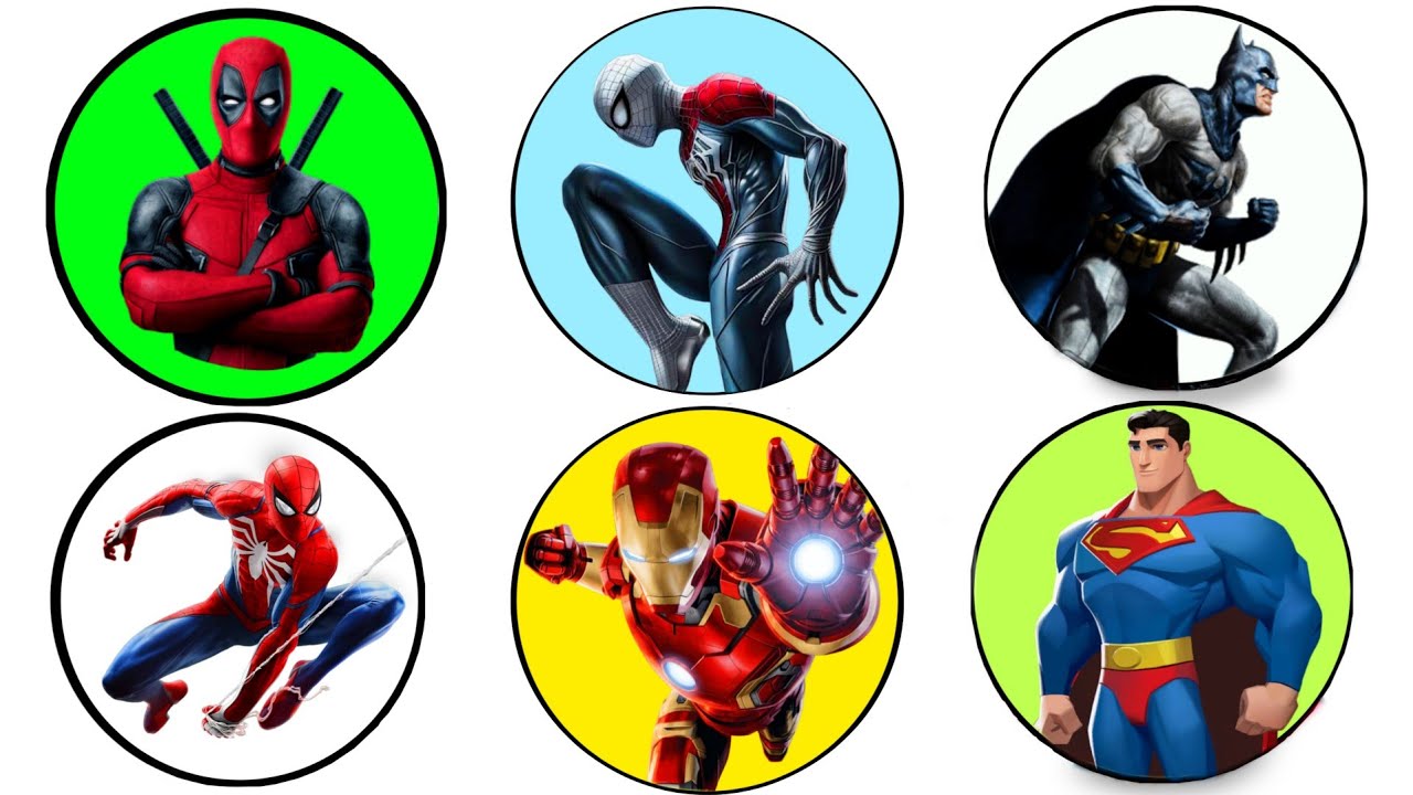 Spin Wheel Superhero Avengers Team Spiderman Vs Ironman, Batman Vs ...